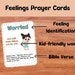 Prayer Cards for Kids Feelings Flash Cards Sunday School Homeschool ...