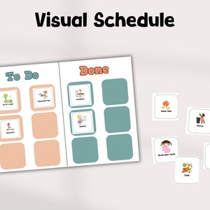 Toddler Schedule Template Editable Schedule for Kids Visual Schedule ...