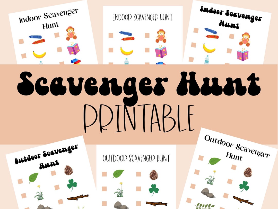 Scavenger Hunt for Toddlers Printable Toddler Activity Preschool ...