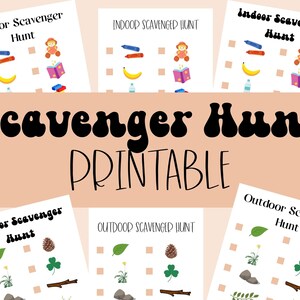 Scavenger Hunt for Toddlers Printable Toddler Activity Preschool ...