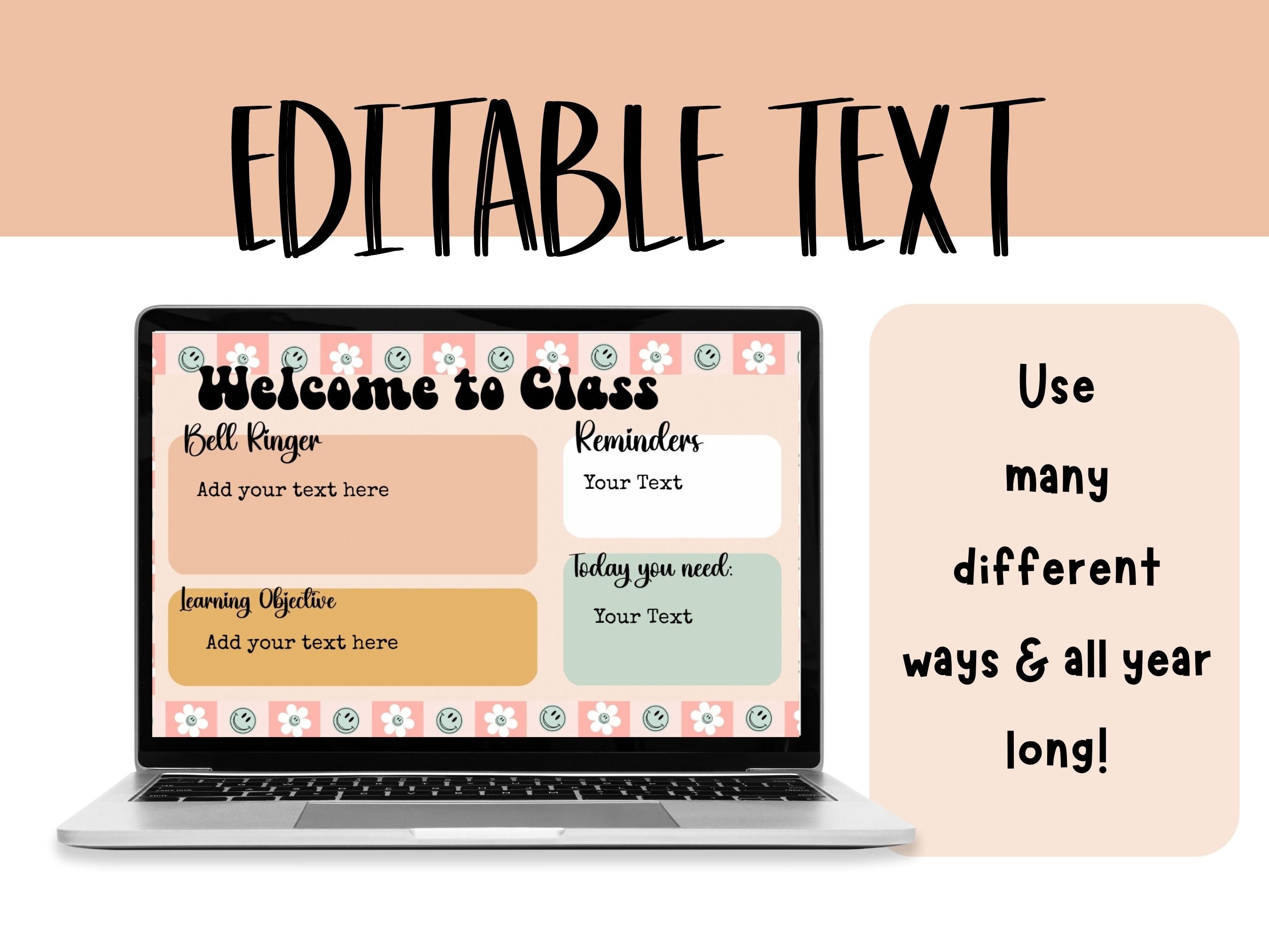 Retro Google Slides Teacher Resources Google Slides Theme Teacher Daily ...
