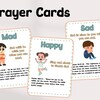 Prayer Cards for Kids Feelings Flash Cards Sunday School Homeschool ...