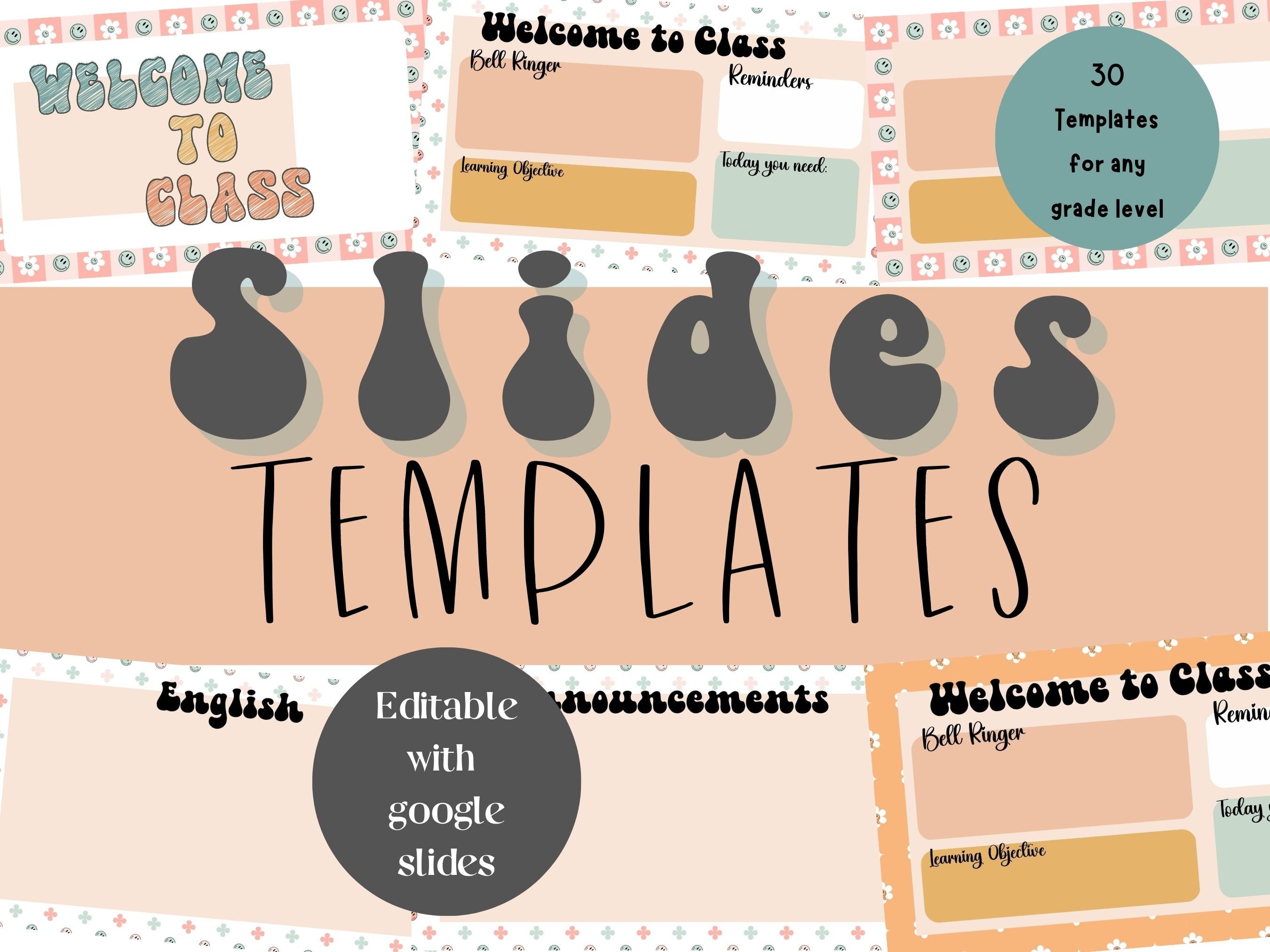 Retro Google Slides Teacher Resources Google Slides Theme Teacher Daily ...