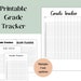 Printable Grade Tracker Homeschool Gradebook Grade Tracker Printable ...