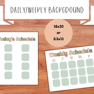Toddler Schedule Template Editable Schedule for Kids Visual Schedule ...