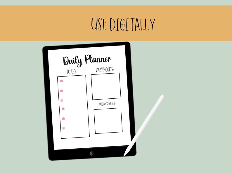 Planner Bundle Daily Planner Printable Weekly Planner Digital Weekly ...