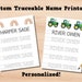 Custom Traceable Printable Personalized Name Traceing Practice ...