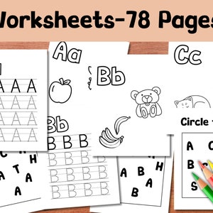 Preschool Worksheets Alphabet Printables Homeschool Alphabet Practice ...