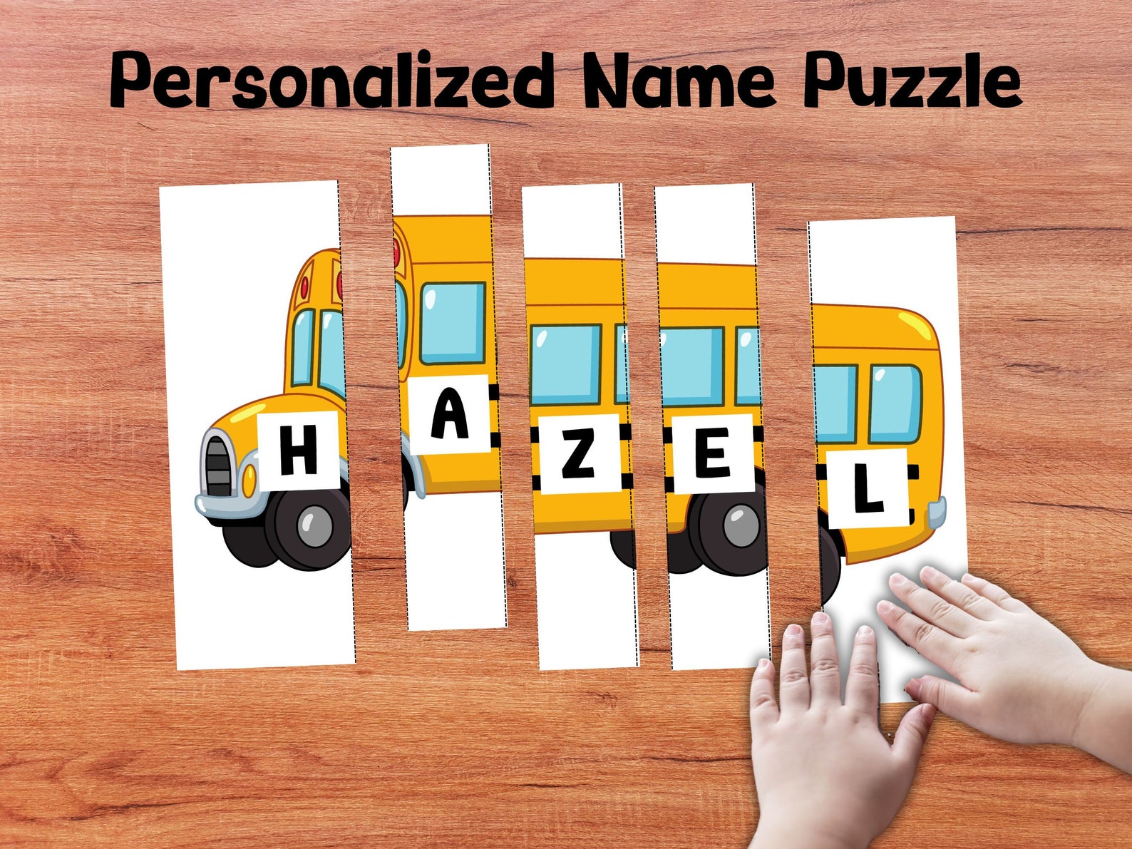 Personalized Name Puzzle Printable Custom Puzzle for Kids Toddler Name ...