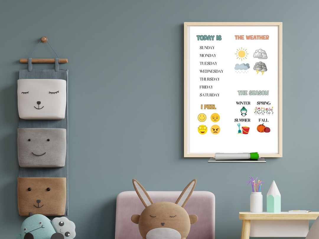 Daily Morning Board Today Calendar for Kids Daily Affirmations Circle ...