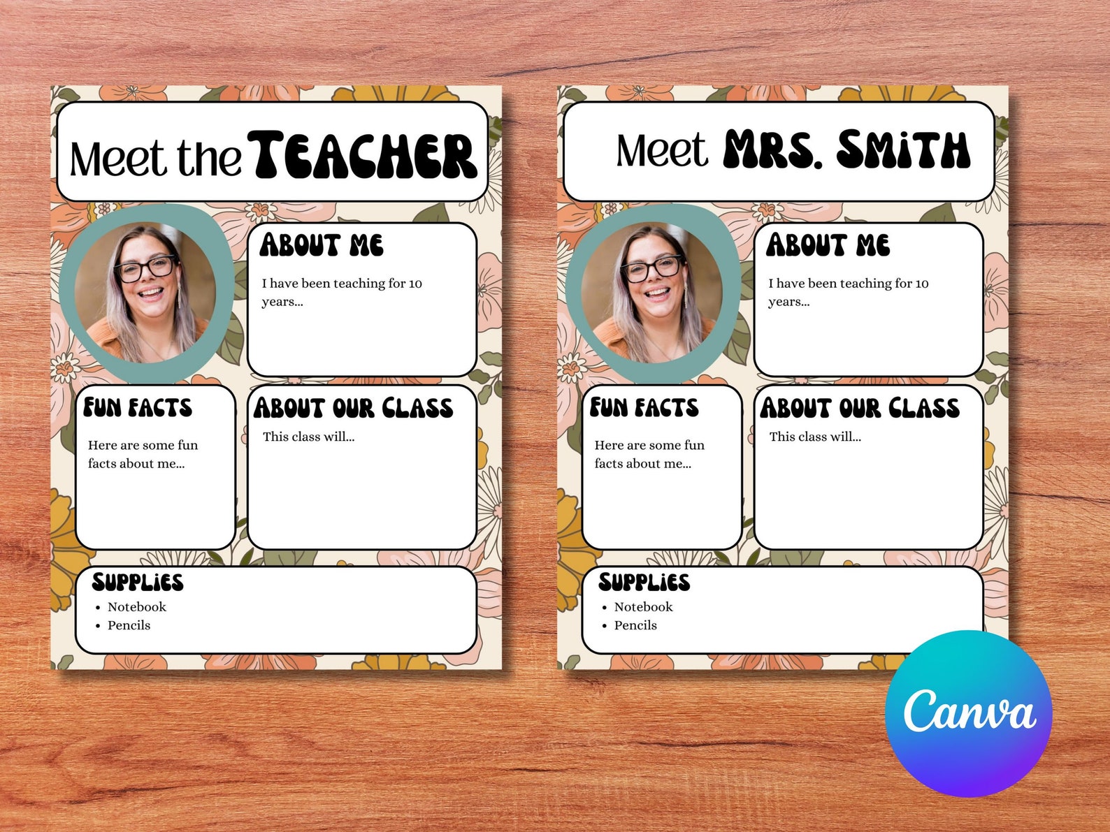 Groovy Meet the Teacher Editable Letter Back to School Template for ...