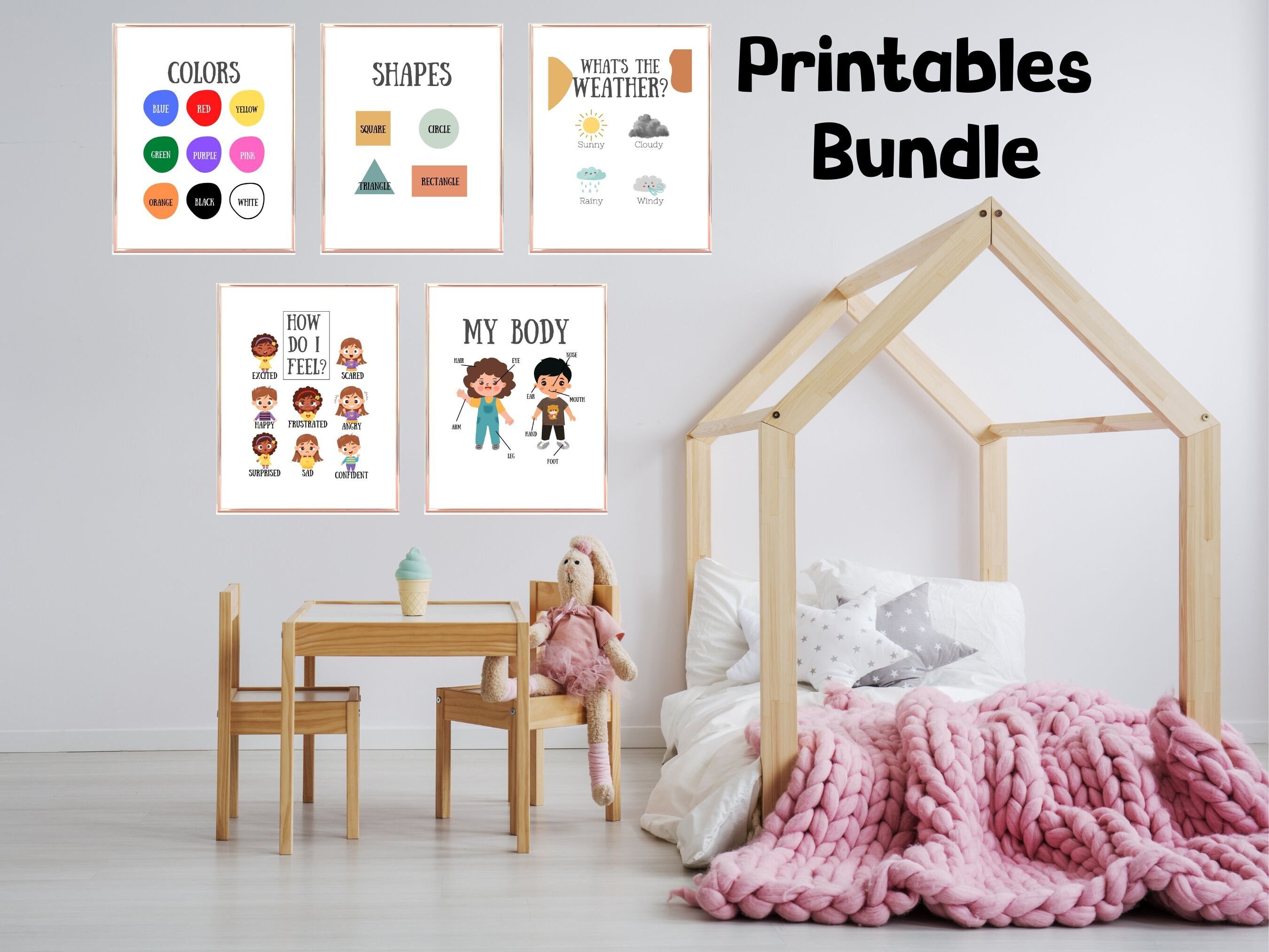 Educational Printables Bundle Printables for Toddlers Alphabet ...