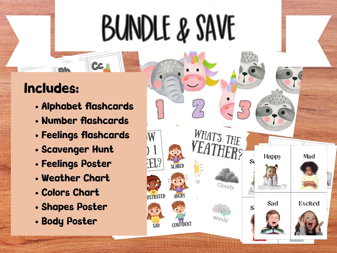 Educational Printables Bundle Printables for Toddlers Alphabet ...