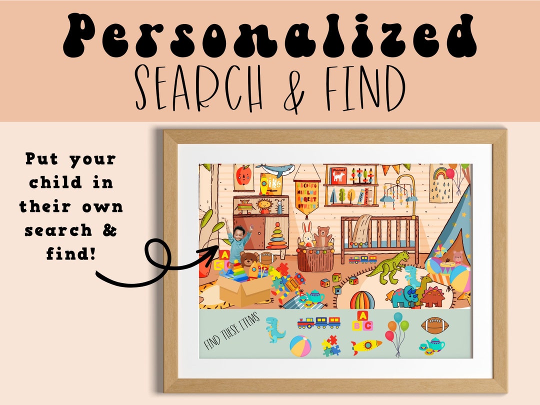 Personalized Toddler Activity Search and Find Personalized Toddler Game ...
