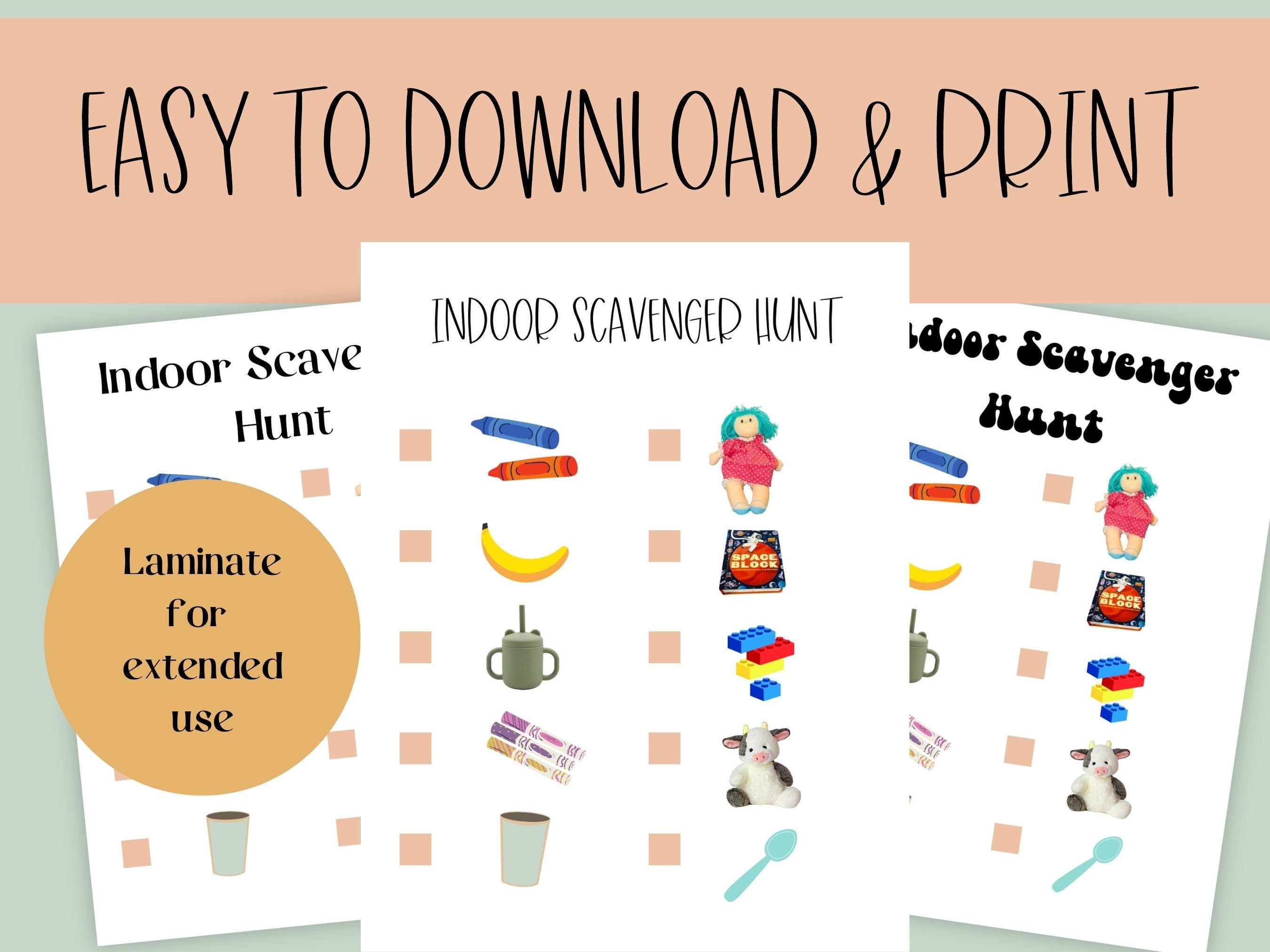 Personalized Scavenger Hunt Custom Toddler Gift Customized Gift for ...