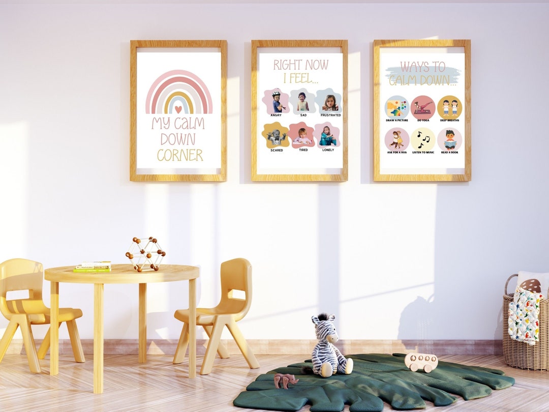 Calm Down Corner Toddler Feelings Chart Self Regulation Toddler ...