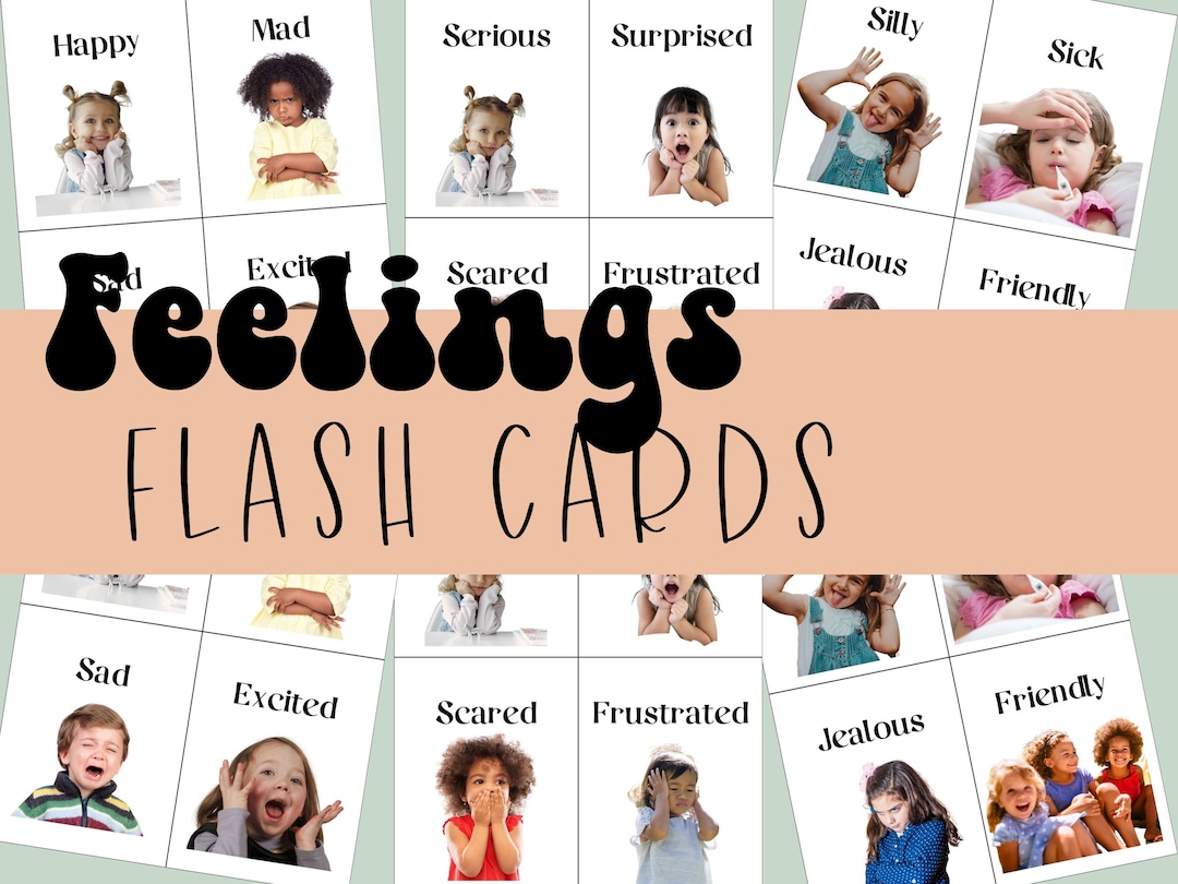 Printable Flashcards Feelings Flash Cards Calm Down Corner Feelings ...