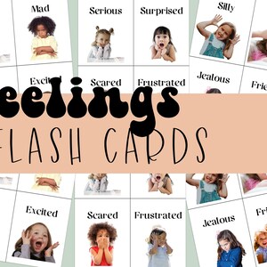 Printable Flashcards Feelings Flash Cards Calm Down Corner Feelings ...