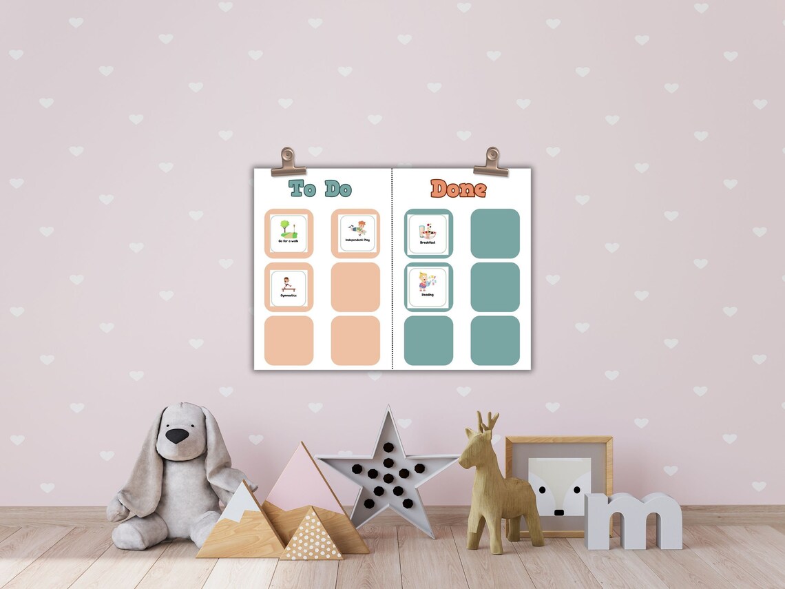 Toddler Schedule Template Editable Schedule for Kids Visual Schedule ...