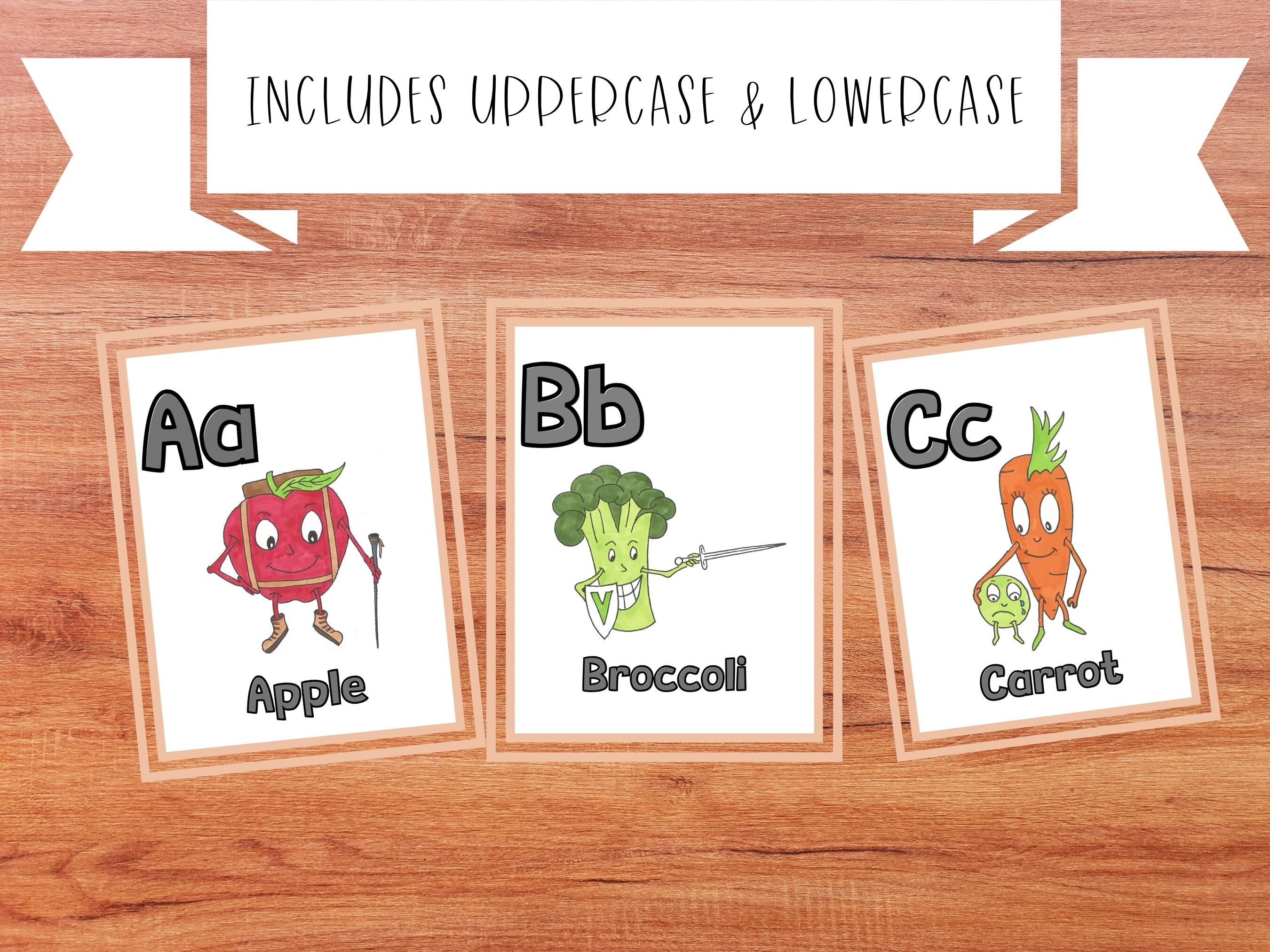 Alphabet Flashcards Montessori Flash Cards Toddler Printables Alphabet ...