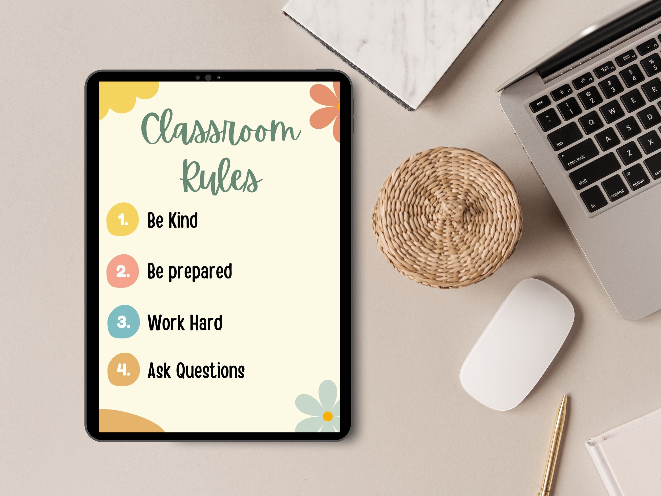 Canva Template Classroom Rules House Rules Printable Download Editable ...