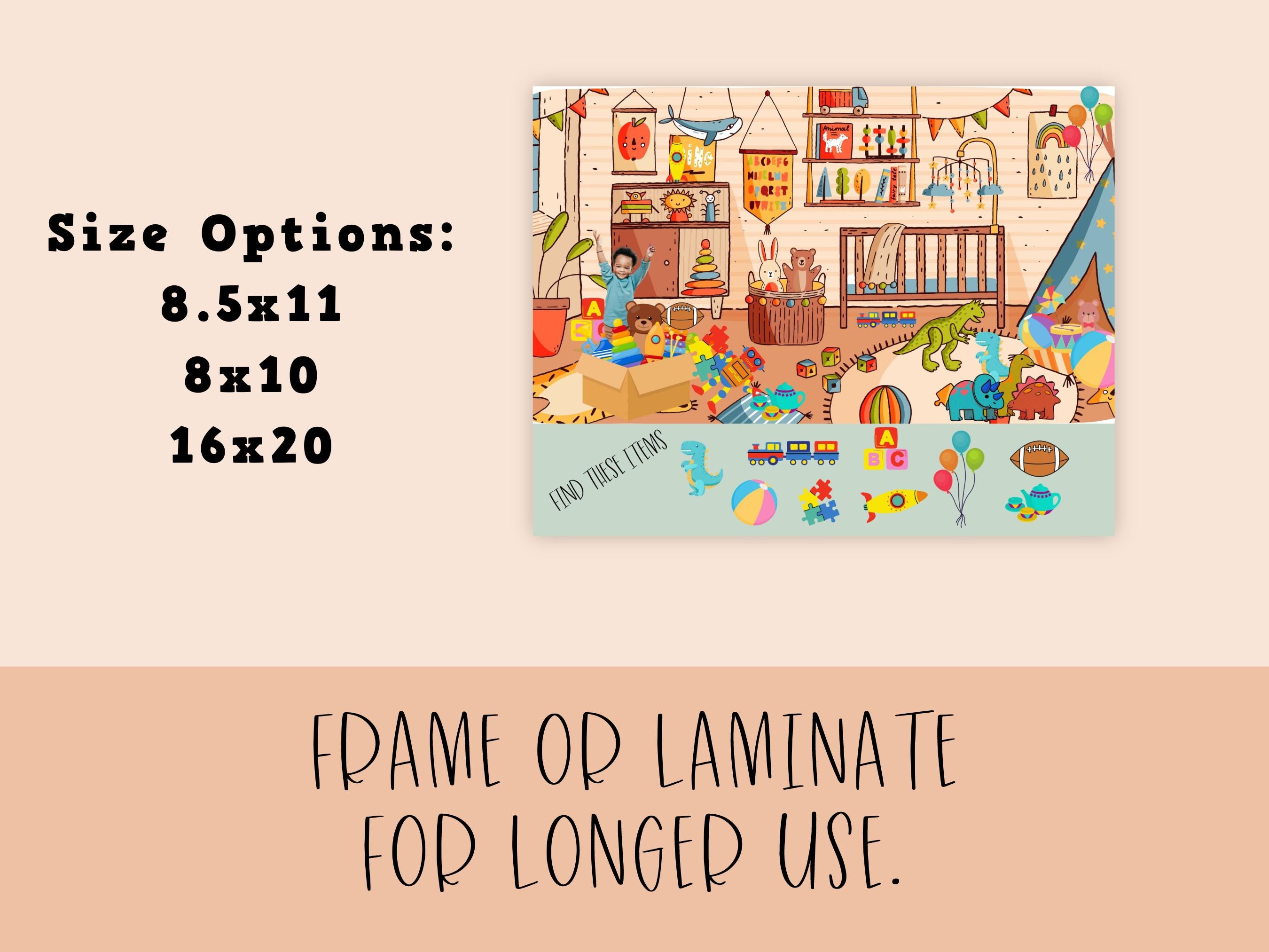 Personalized Toddler Activity Search and Find Personalized Toddler Game ...