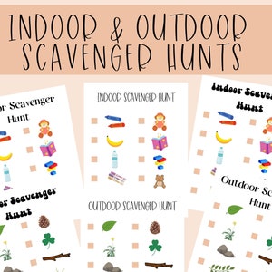 Scavenger Hunt for Toddlers Printable Toddler Activity Preschool ...