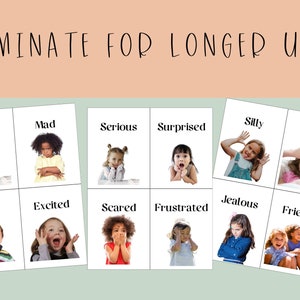 Printable Flashcards Feelings Flash Cards Calm Down Corner Feelings ...