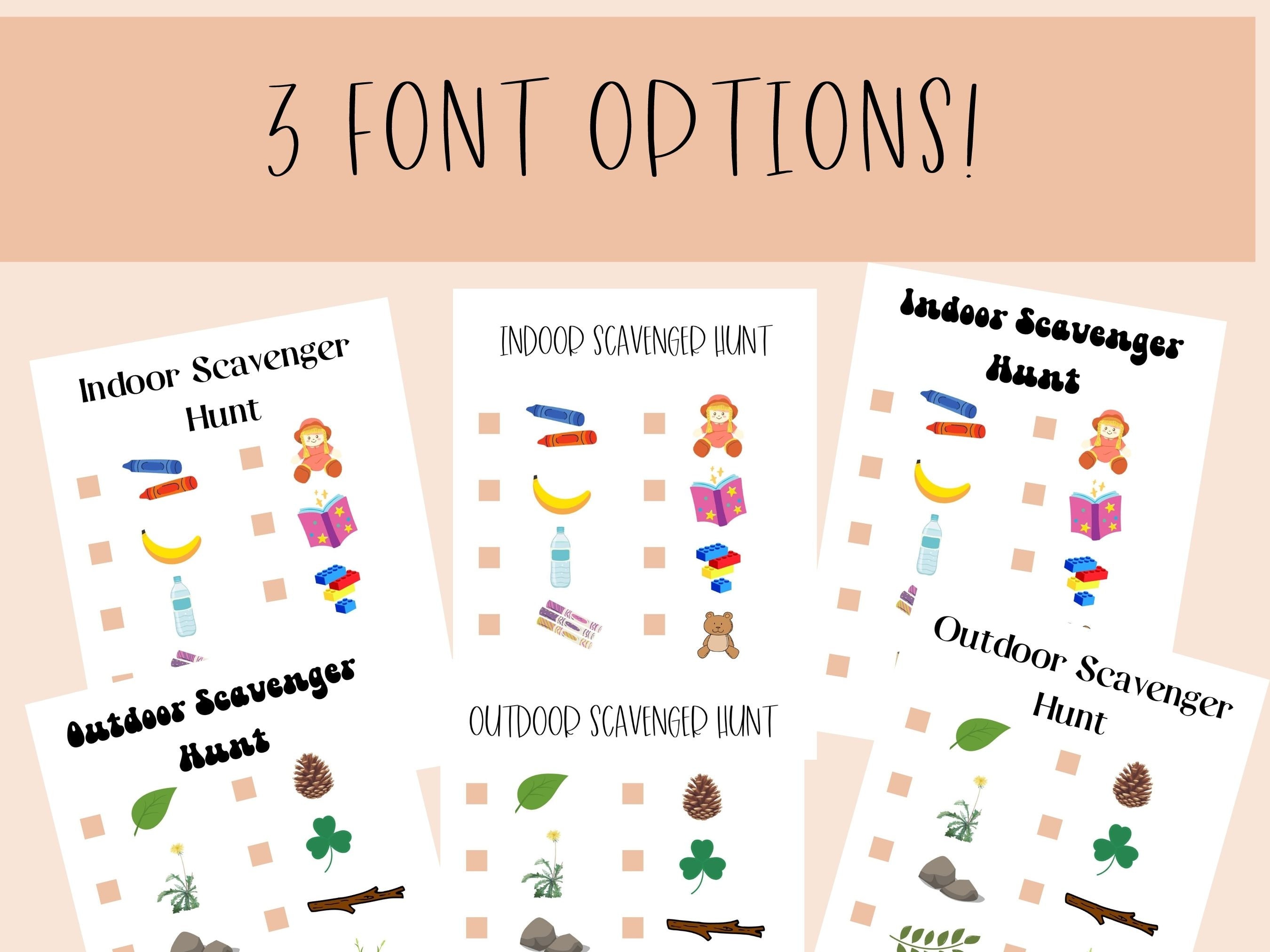 Scavenger Hunt for Toddlers Printable Toddler Activity Preschool ...