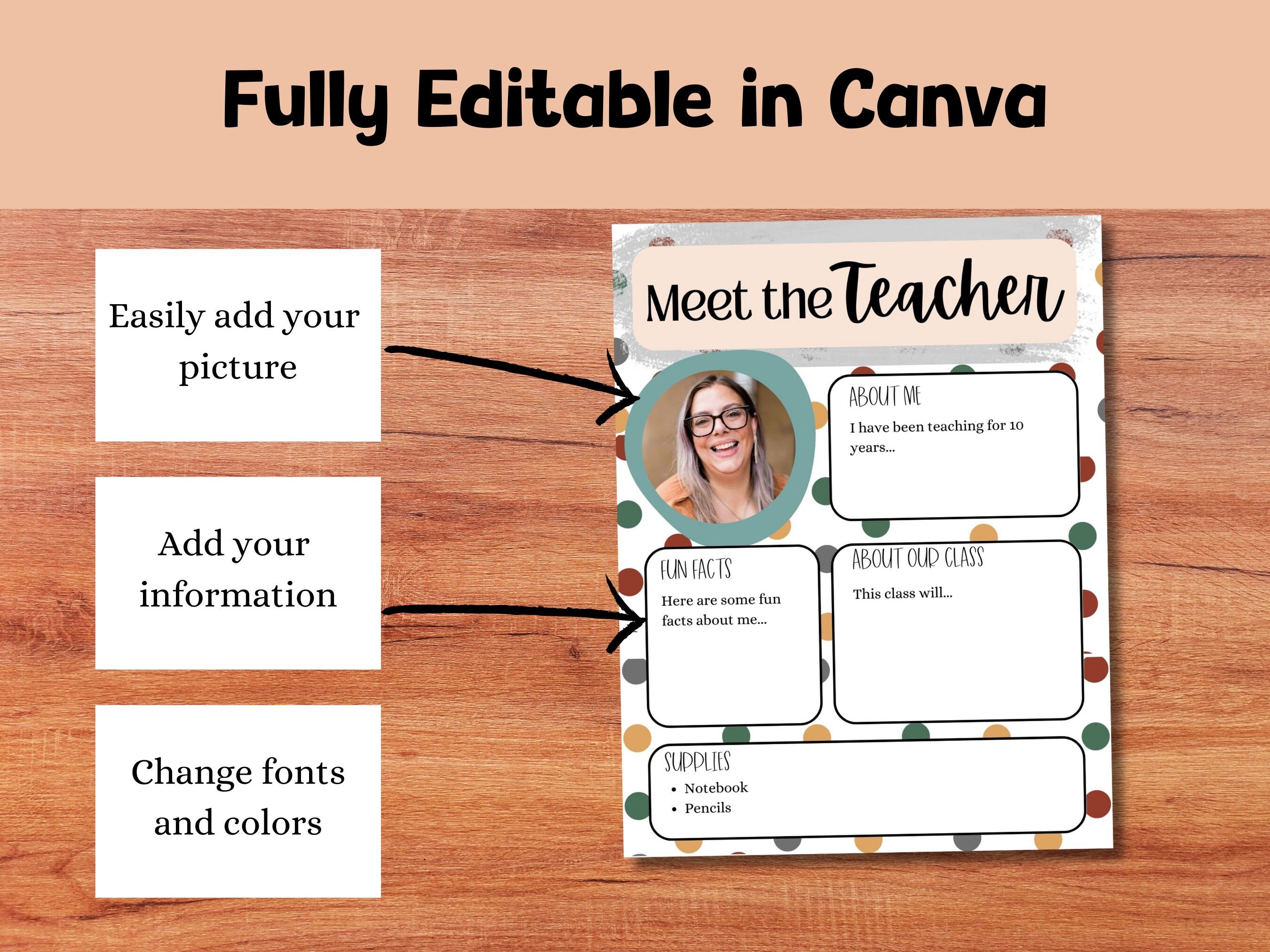 Meet the Teacher Editable Letter Back to School Template for Teachers ...