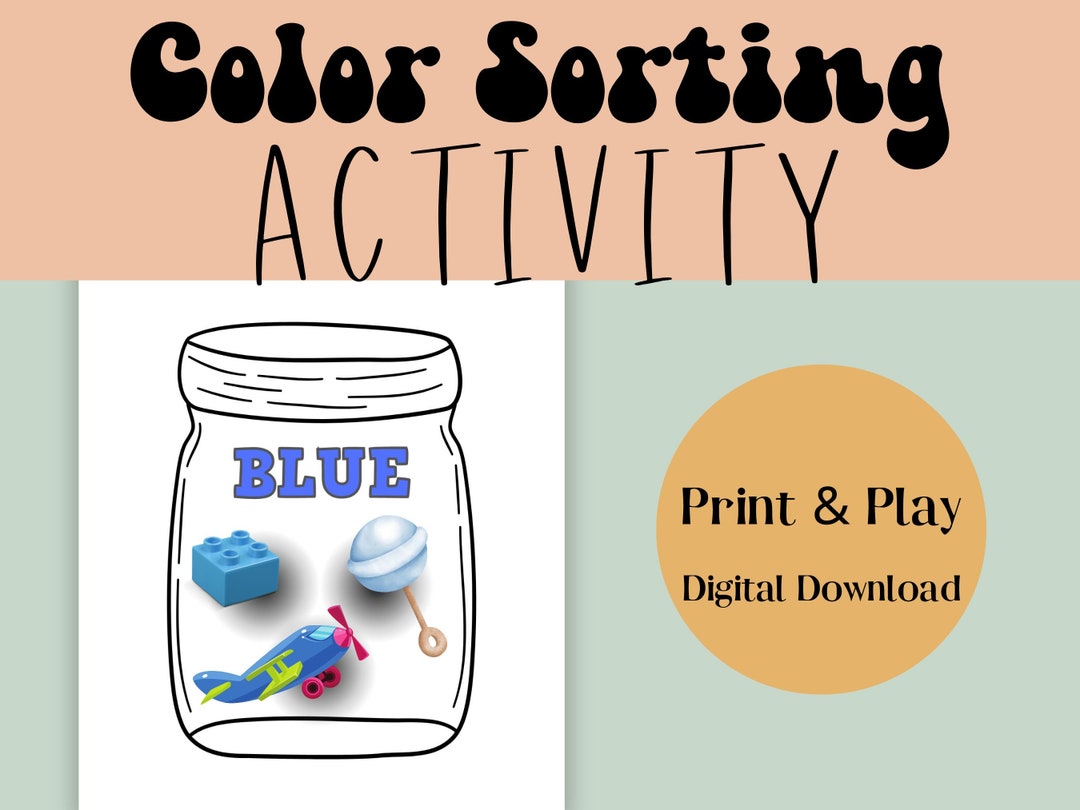 Learning Colors Printable Montessori Colors Sort by Color Toddler Busy ...