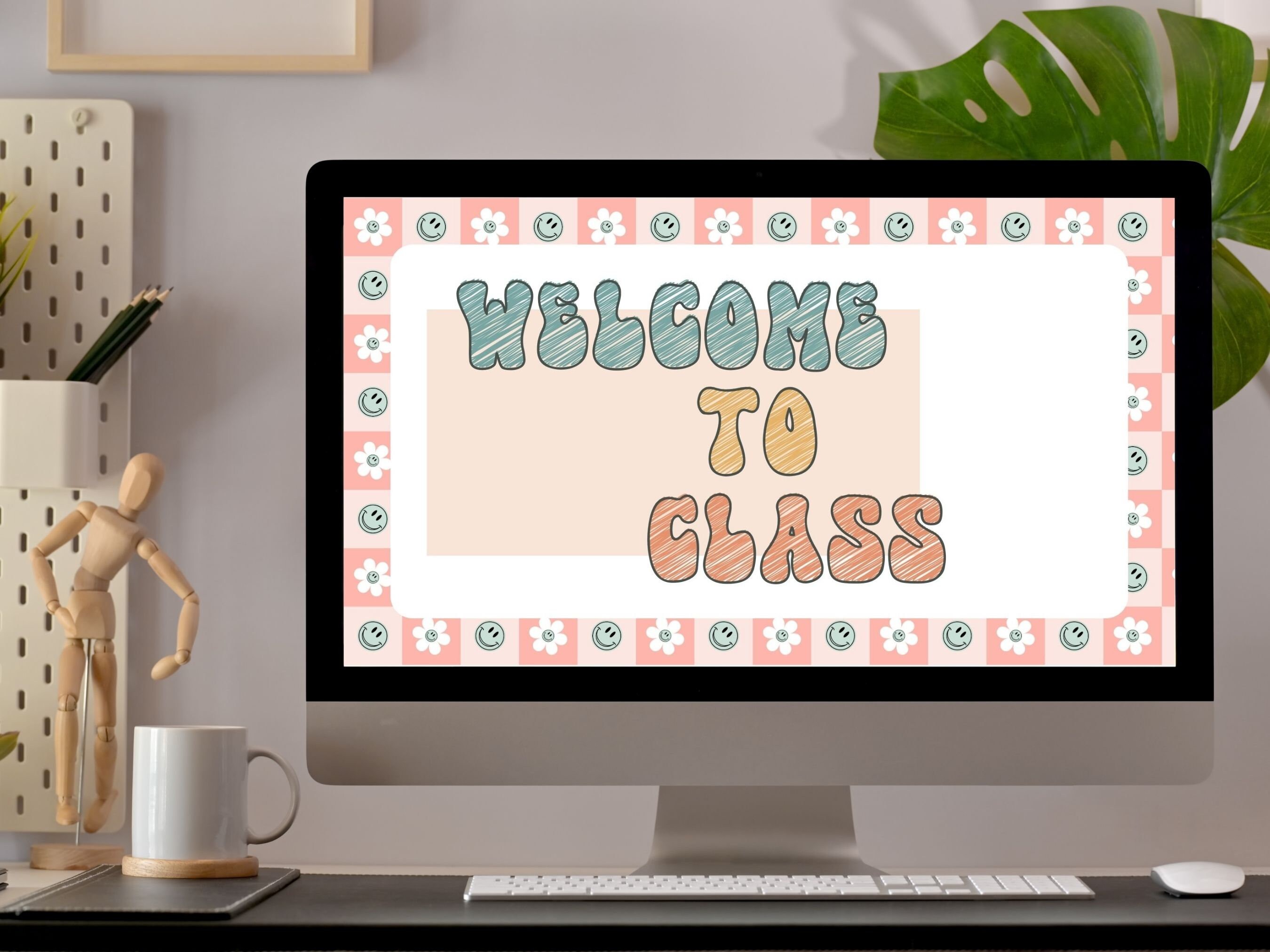 Retro Google Slides Teacher Resources Google Slides Theme Teacher Daily ...