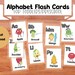 Alphabet Flashcards Montessori Flash Cards Toddler Printables Alphabet ...