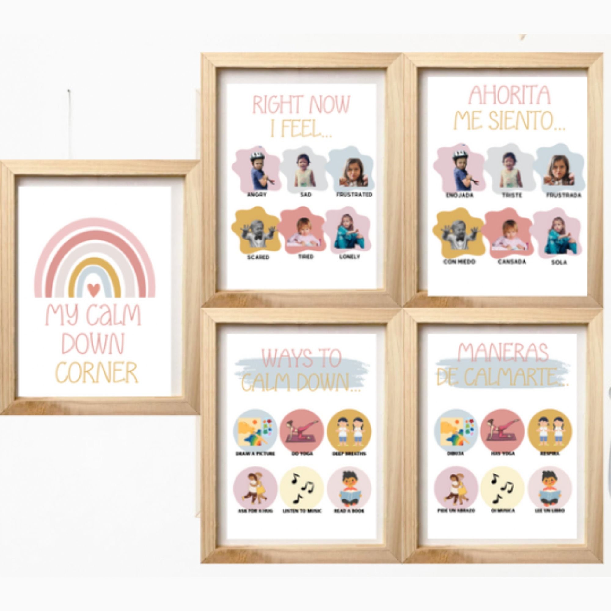 Calm Down Corner Toddler Feelings Chart Self Regulation Toddler ...