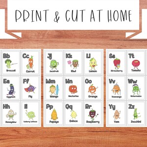 Alphabet Flashcards Montessori Flash Cards Toddler Printables Alphabet ...