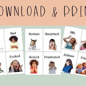 Printable Flashcards Feelings Flash Cards Calm Down Corner Feelings ...