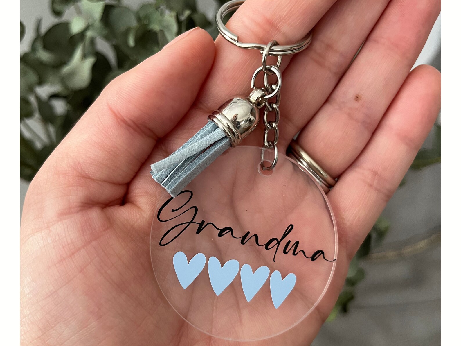 Personalized Grandma Keychain Custom Grandmother Keychain - Etsy