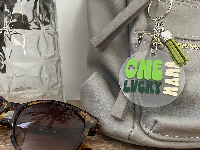 Mama Keychain Lucky Mama Tassel Keychain Mothers Day Keychain Diaper ...