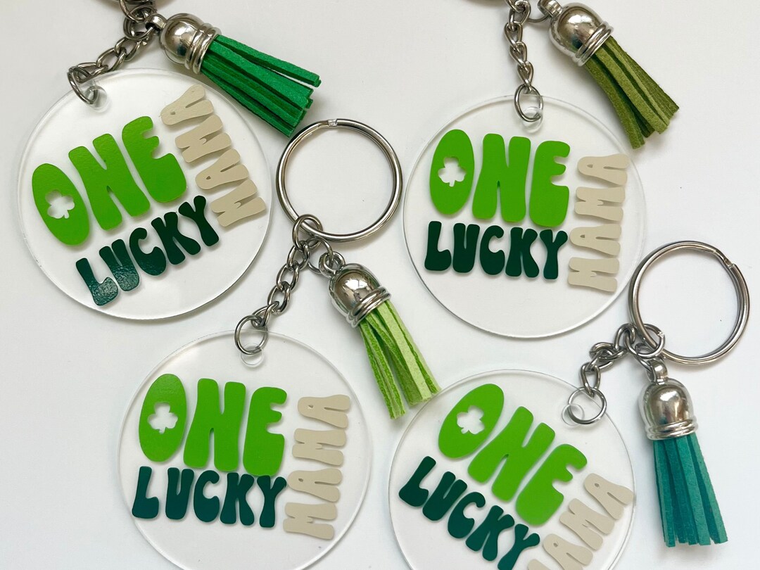 Mama Keychain Lucky Mama Tassel Keychain Mothers Day Keychain Diaper ...