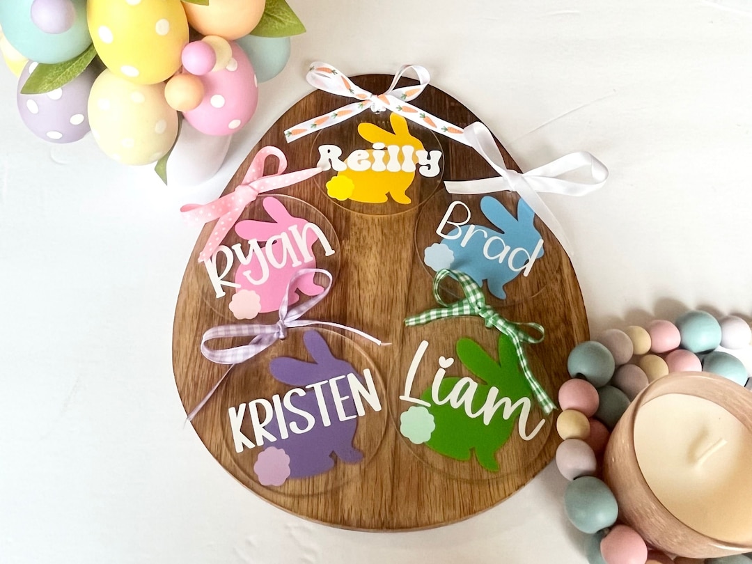 Custom Easter Basket Tags, Personalized Easter Tags, Name Tags for ...