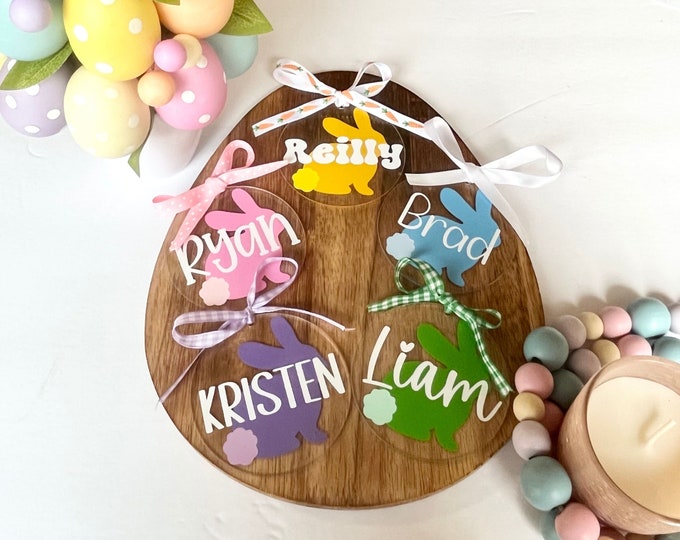 Custom Easter Basket Tags, Personalized Easter Tags, Name Tags for ...
