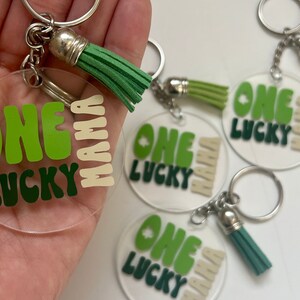 Mama Keychain Lucky Mama Tassel Keychain Mothers Day Keychain Diaper ...