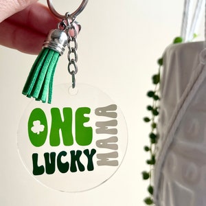 Mama Keychain Lucky Mama Tassel Keychain Mothers Day Keychain Diaper ...
