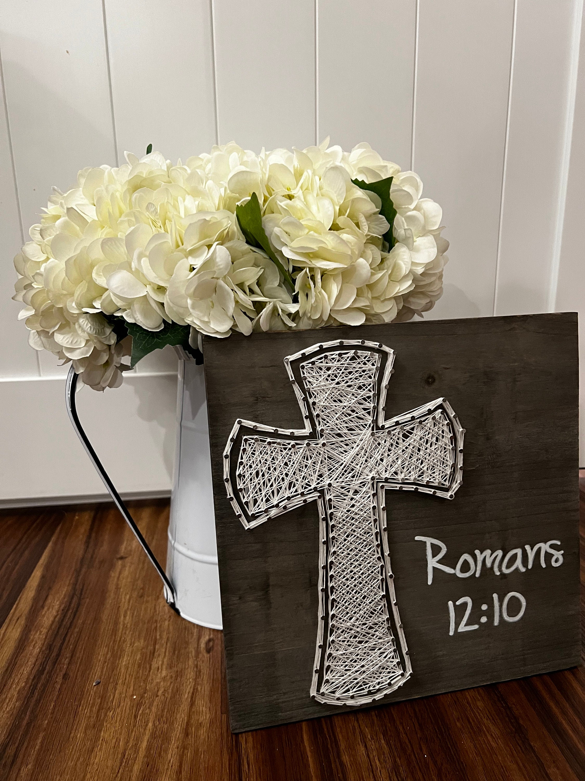 Cross String Art - Finished - Custom - Personalized - Etsy