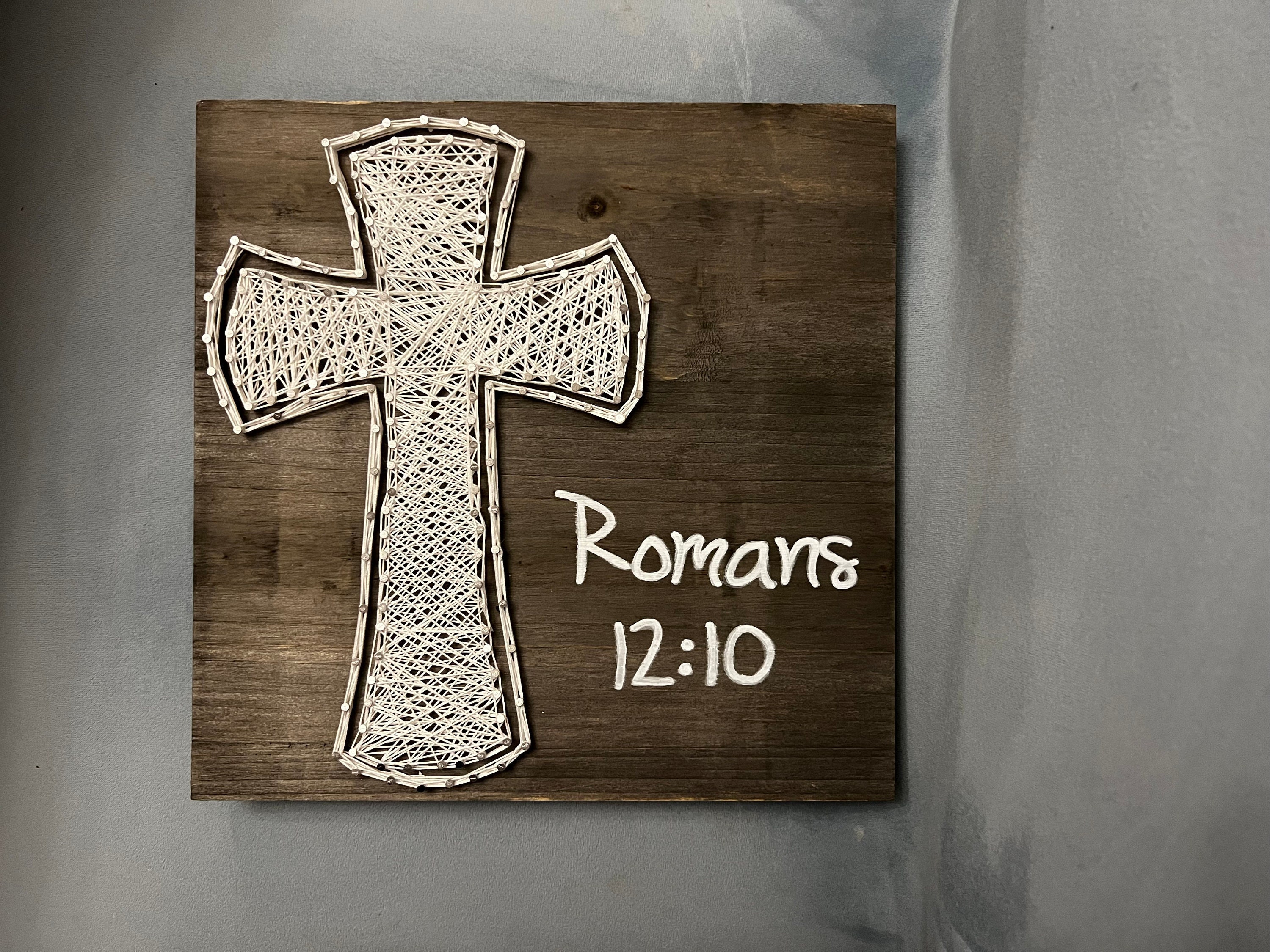 Cross String Art - Finished - Custom - Personalized - Etsy