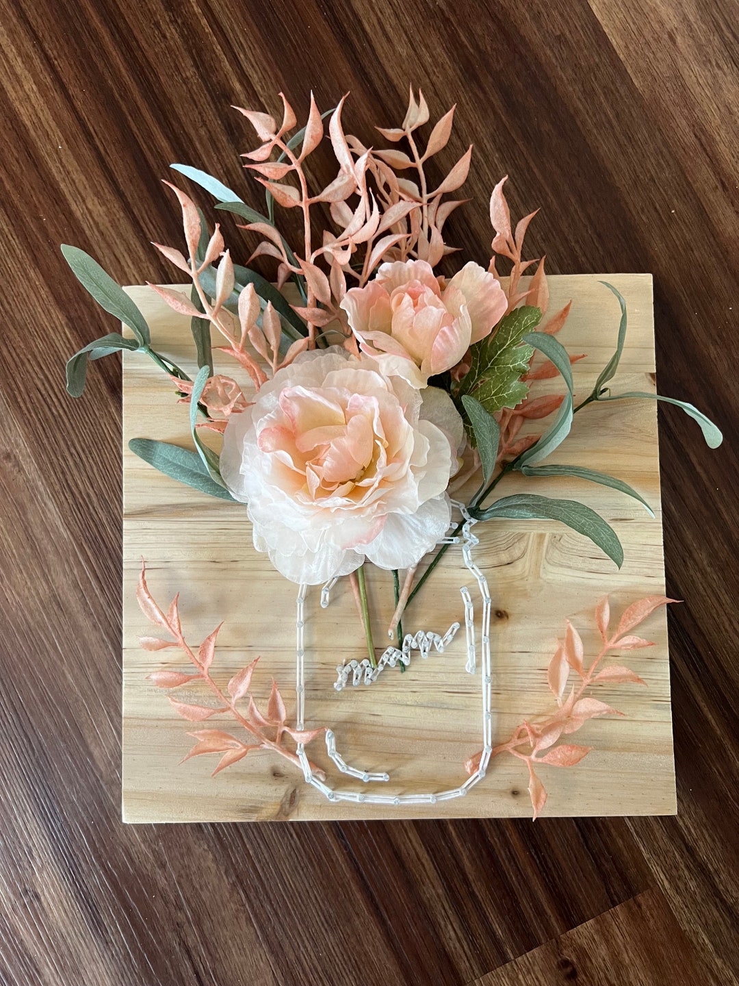 Flower Vase String Art - Finished - Custom - Personalized - Etsy