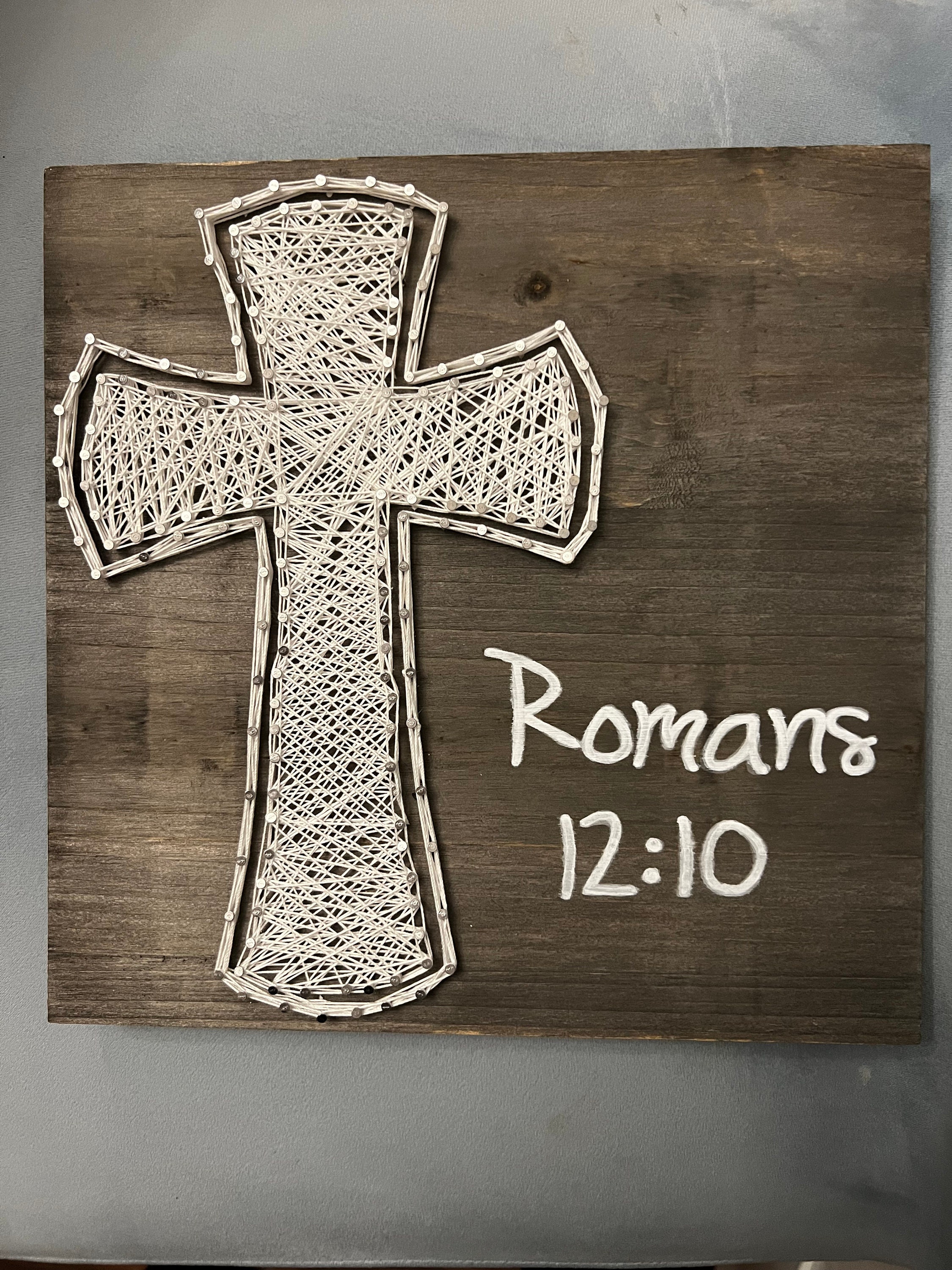 Cross String Art - Finished - Custom - Personalized - Etsy