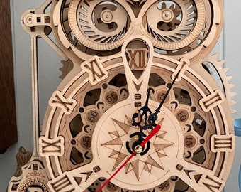 Mechanical Owl Clock - Etsy