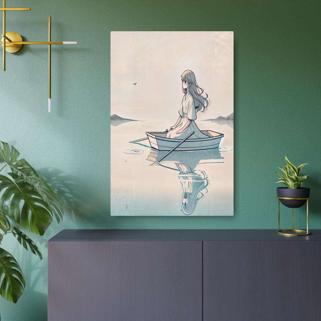 Tranquil Water Scene Metal Art Sign, Serenity Decor, Nautical Wall Art ...