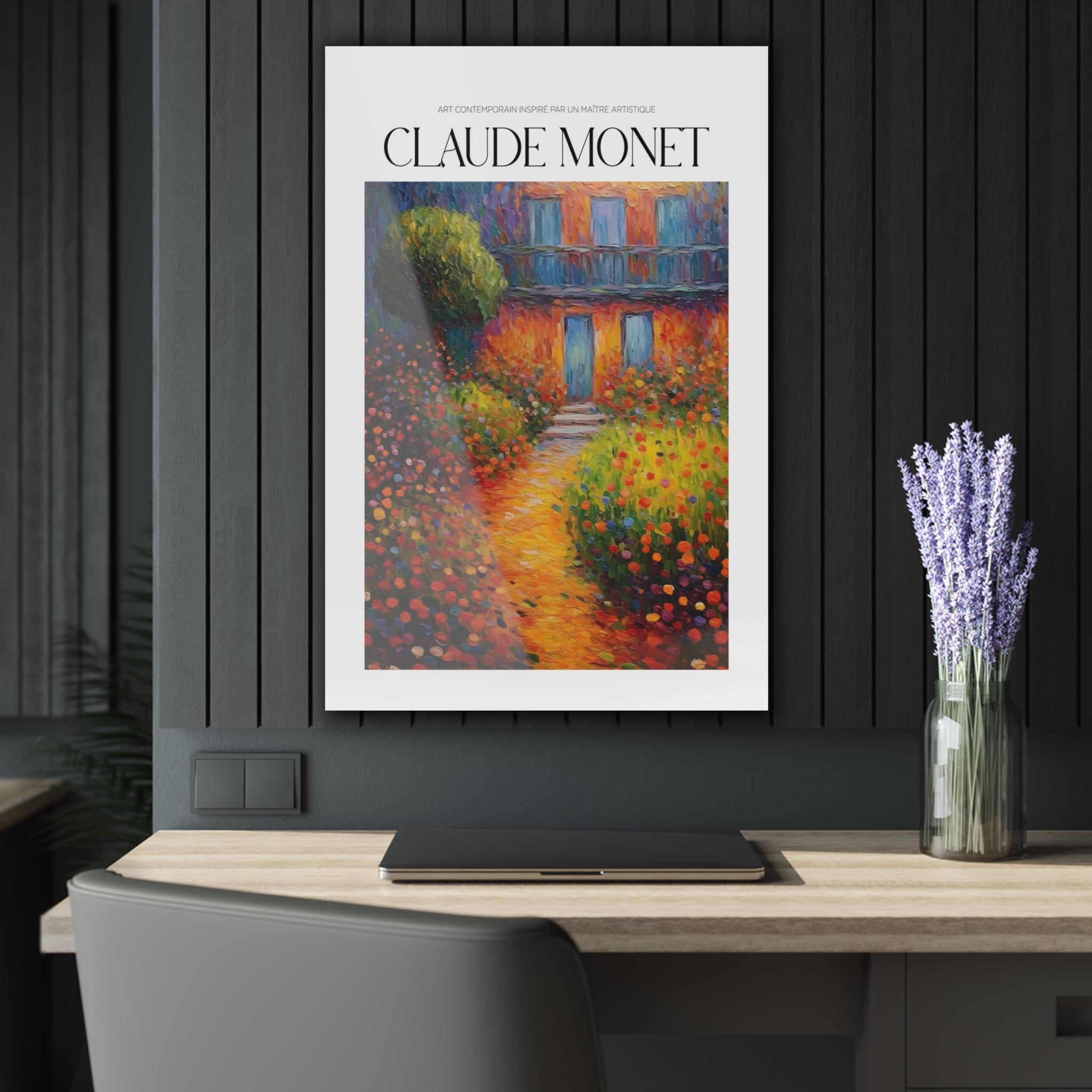 Vibrant Acrylic Claude Monet Art Print, Modern Home Decor, Contemporary ...
